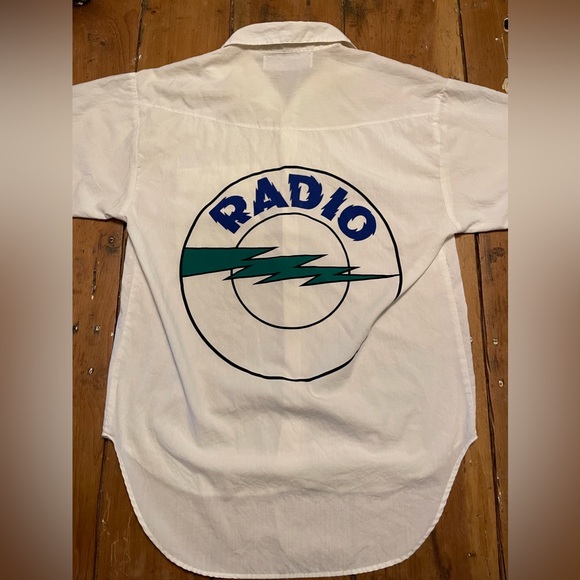 Shirts | Vintage 198s Button Up Radio Disc Jockey Shirt Large | Poshmark